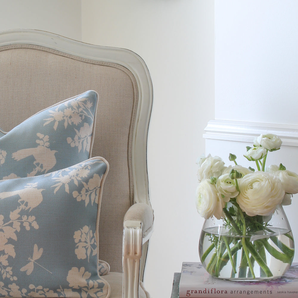 Louis Duck Egg Blue Chinoiserie Cushion Cover